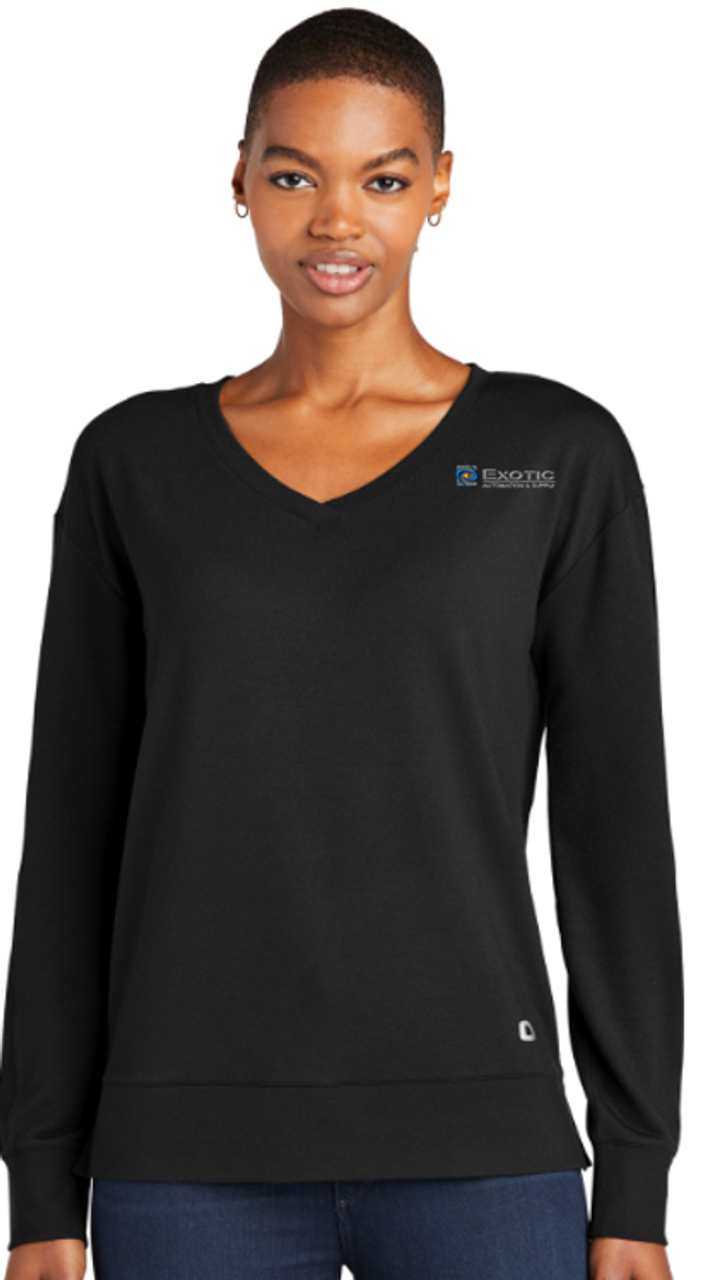 Ogio® Ladies Luuma Flex Long Sleeve V Neck