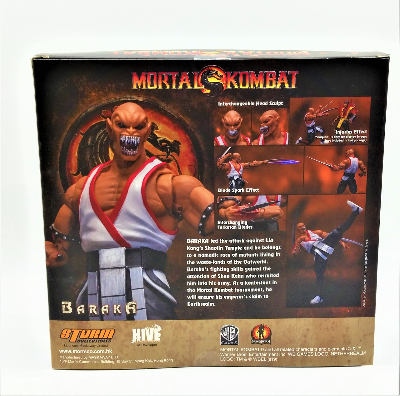 Mortal Kombat Baraka Action Figure Storm Collectibles 1/12 Action ...