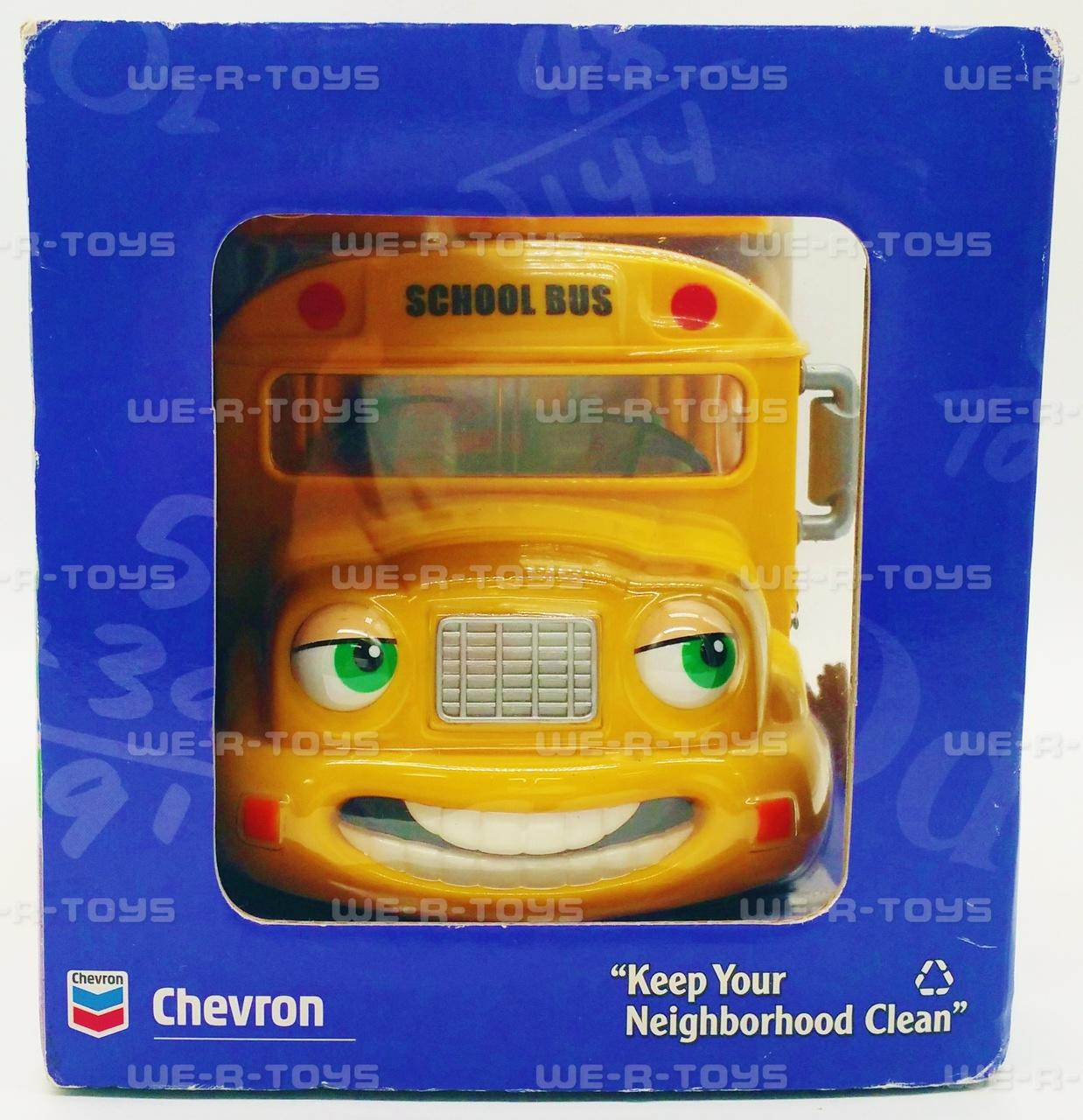 The Chevron Cars Sally School Bus 2001 Collectible Vehicle Yellow Bus ...