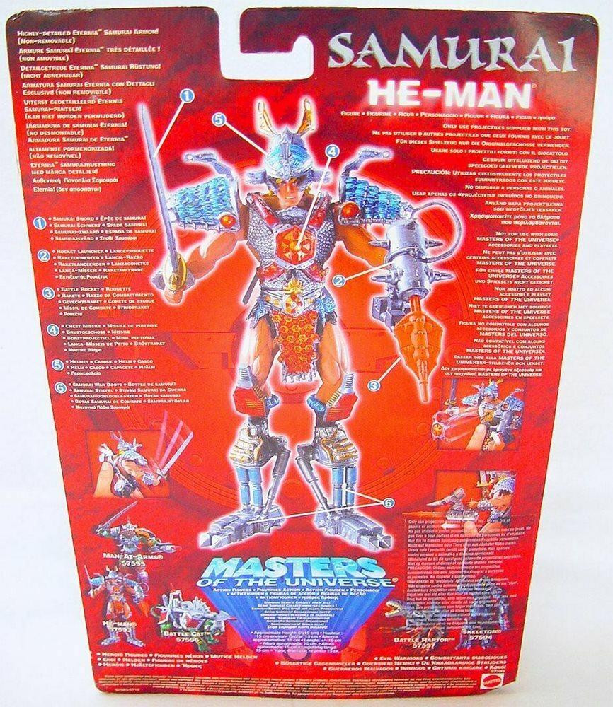 Masters of the Universe Samurai He-Man Action Figure MOTU 2002 Mattel ...