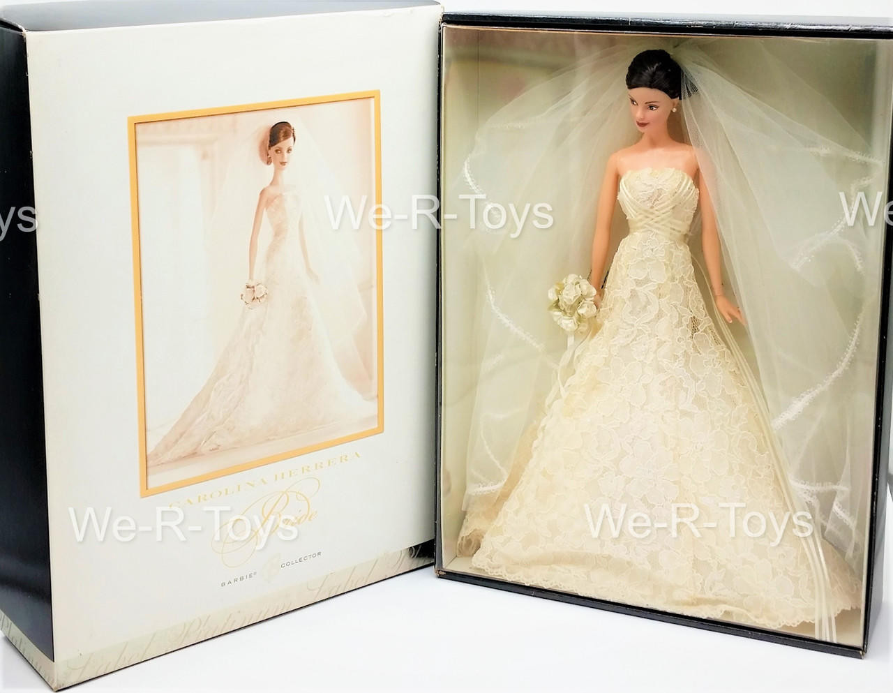 Barbie Carolina Herrera Bride Barbie Doll Brunette Platinum Label ...
