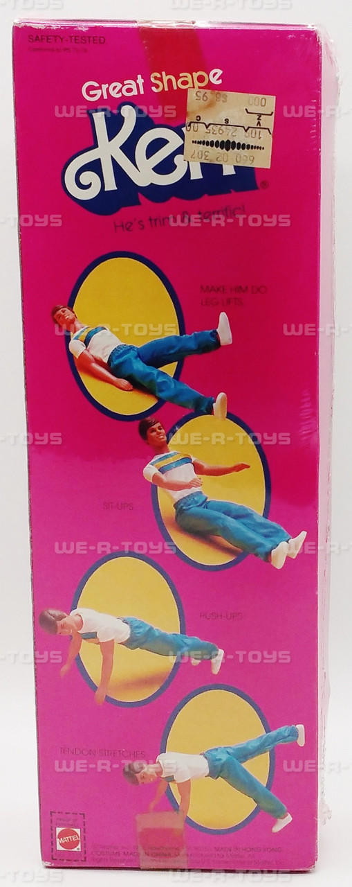 Barbie Great Shape Ken Doll With Workout Bag Mattel 1983 No 7318 NRFB ...