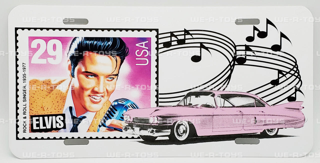 Elvis Presley Plastic License Plate Stamp Cadillac 1992 Tag Express No ...