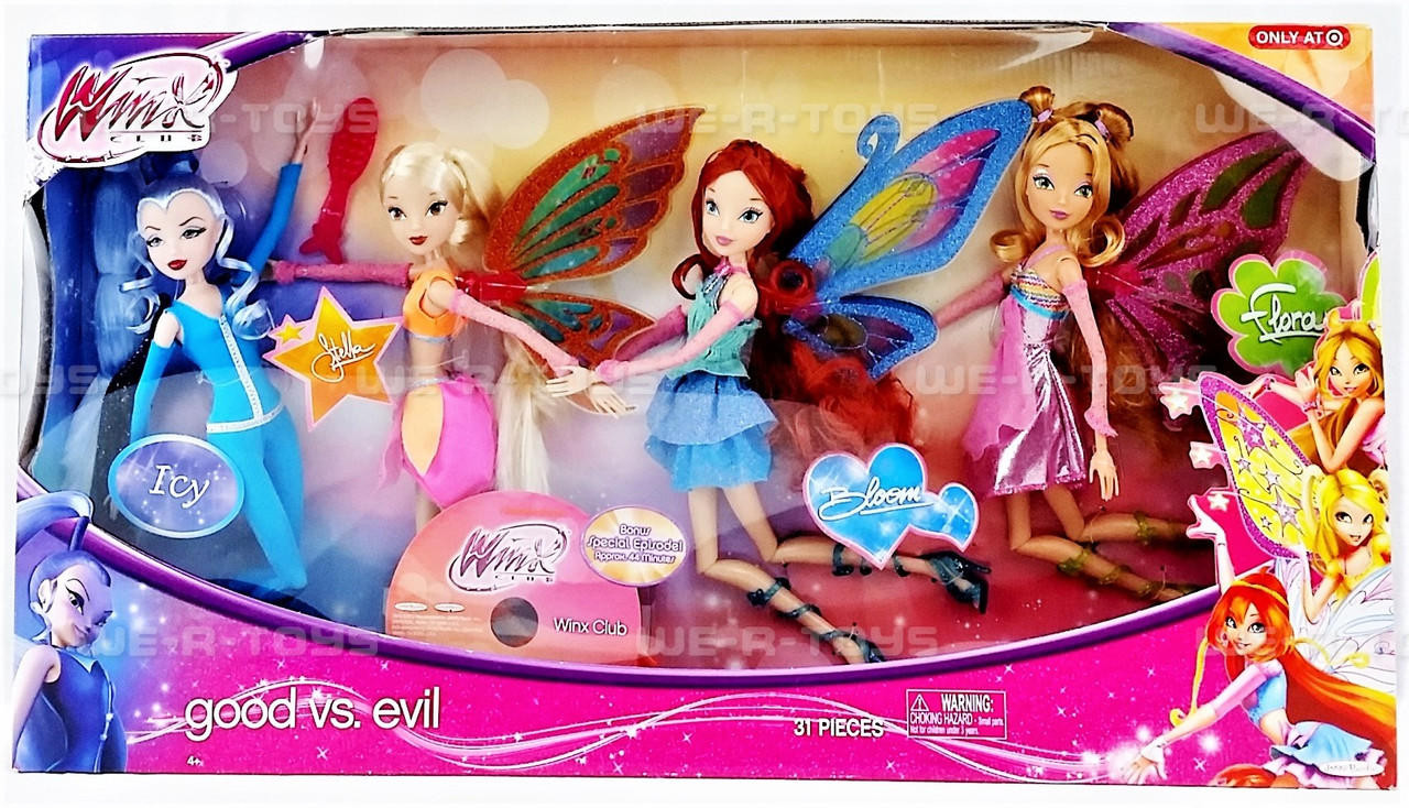 Winx Club Good vs Evil 4 Doll Set 2012 Jakks Pacific Target Exclusive ...
