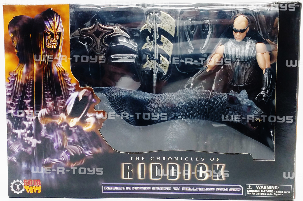 The Chronicles of Riddick Necro Armor Riddick & Hellhound Box Set Sota ...