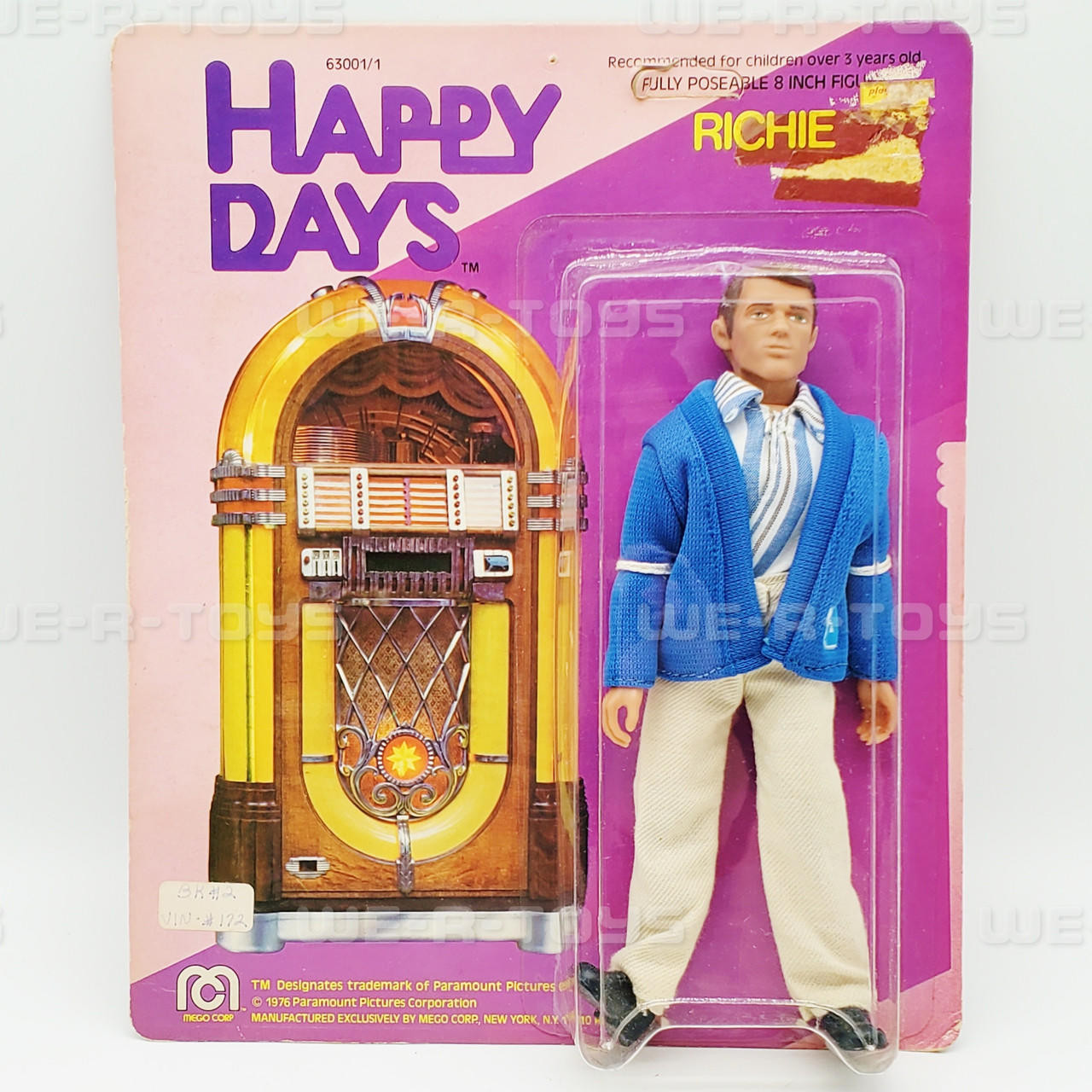 Mego Corp Happy Days Richie 8 Action Figure 1976 Paramount No 630011