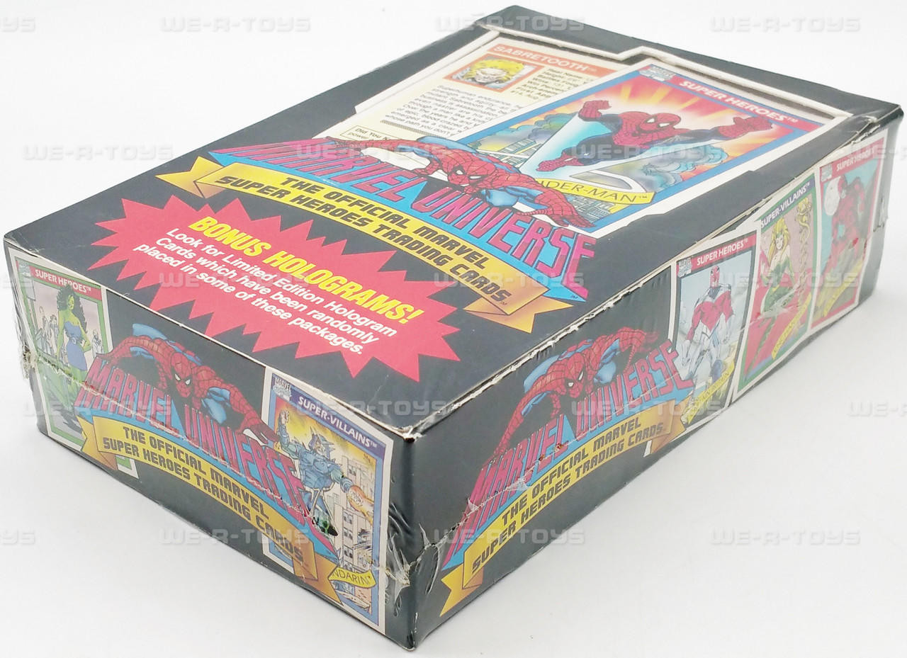 Marvel Universe Series I Super Heroes Trading Cards Box of 36 Impel ...
