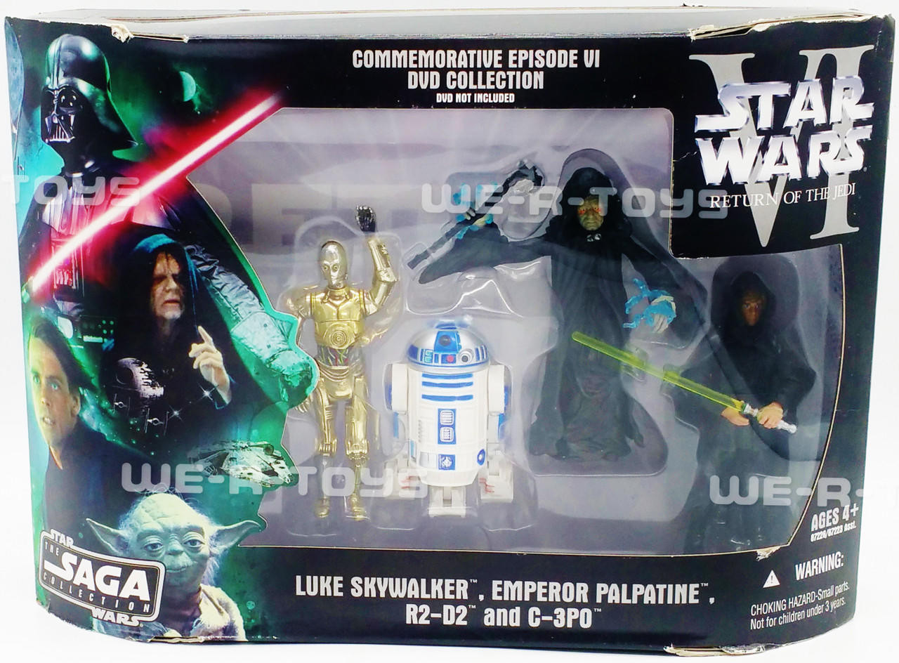 Star Wars Episode VI Commemorative DVD Collection Figures Pack Hasbro ...