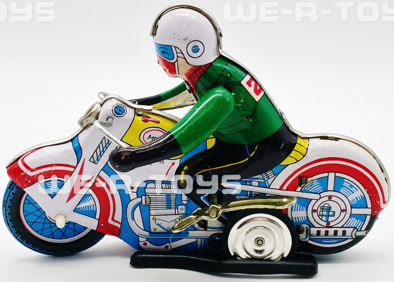 Schylling Motorcycle Racer Wind-Up Tin Toy Collector Series - We-R-Toys
