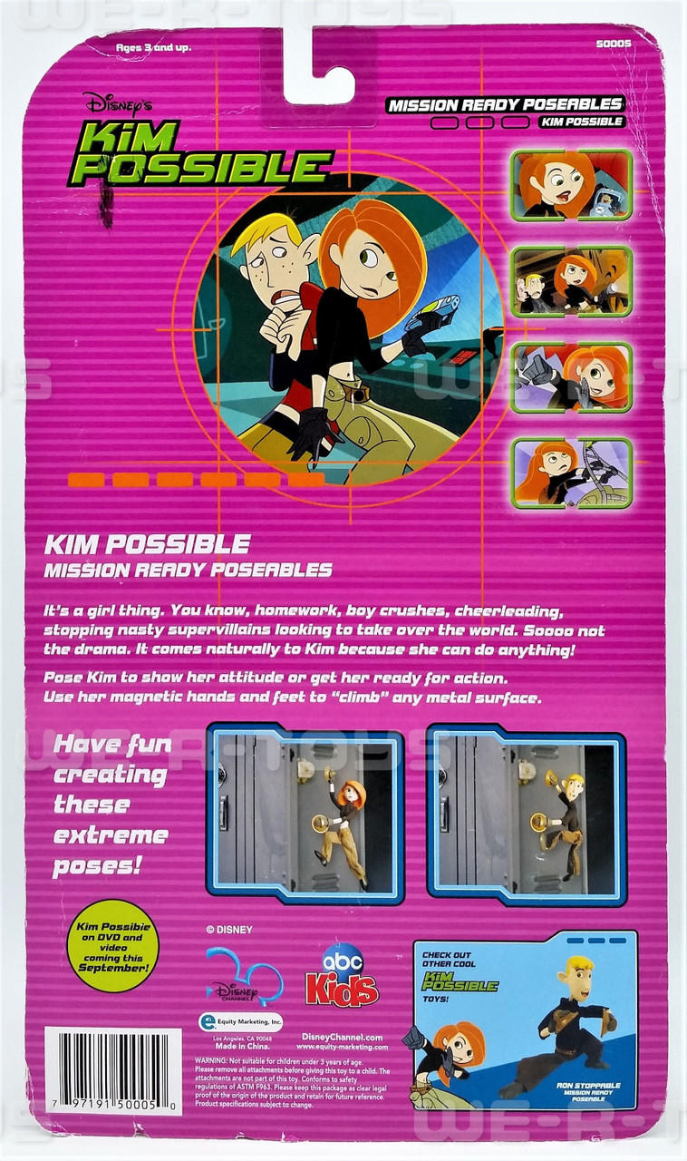 Disney's Kim Possible Mission Ready Magnetic Poseable Kim Possible Doll ...