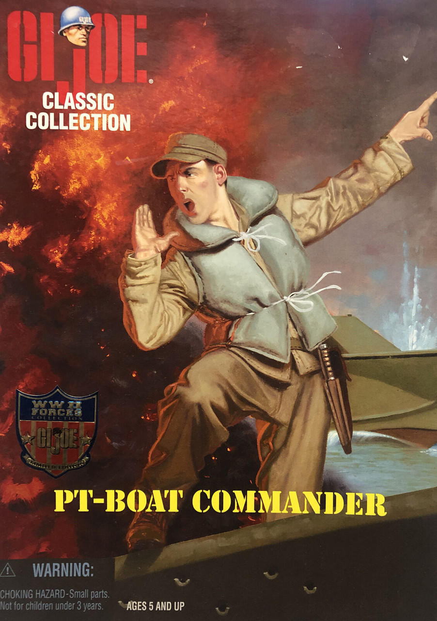 GI Joe Classic Collection WW II Forces PT-Boat Commander 12" Figure ...