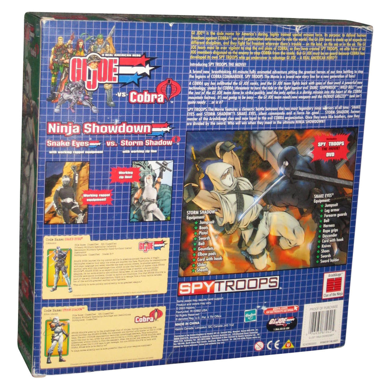 GI Joe Ninja Showdown Snake Eyes vs. Storm Shadow 12" Action Figure Set ...