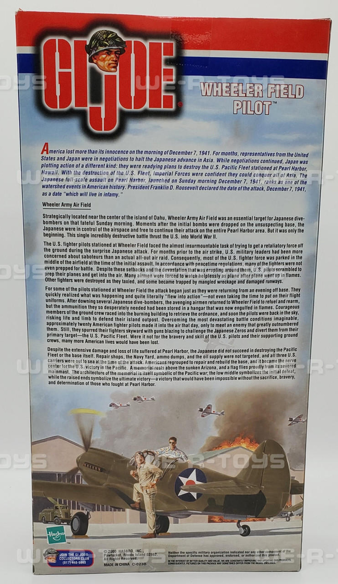 Gi Joe Wheeler Field Pilot Action Figure Hasbro 2000 No 81682 Nrfb