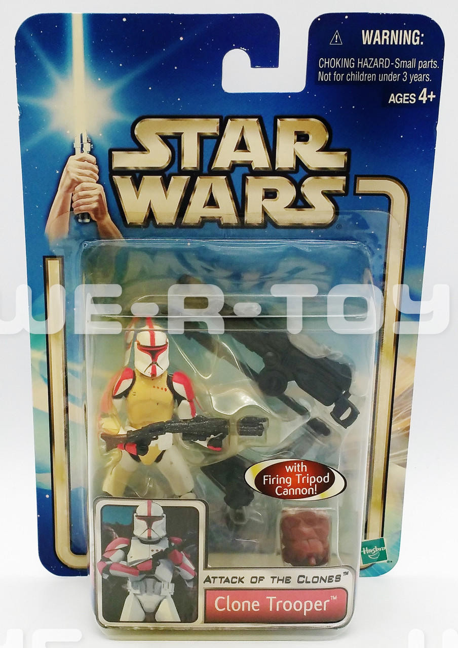 Star Wars AotC Collection 1 #17 Clone Trooper 3.75" Figure Hasbro 2002 ...