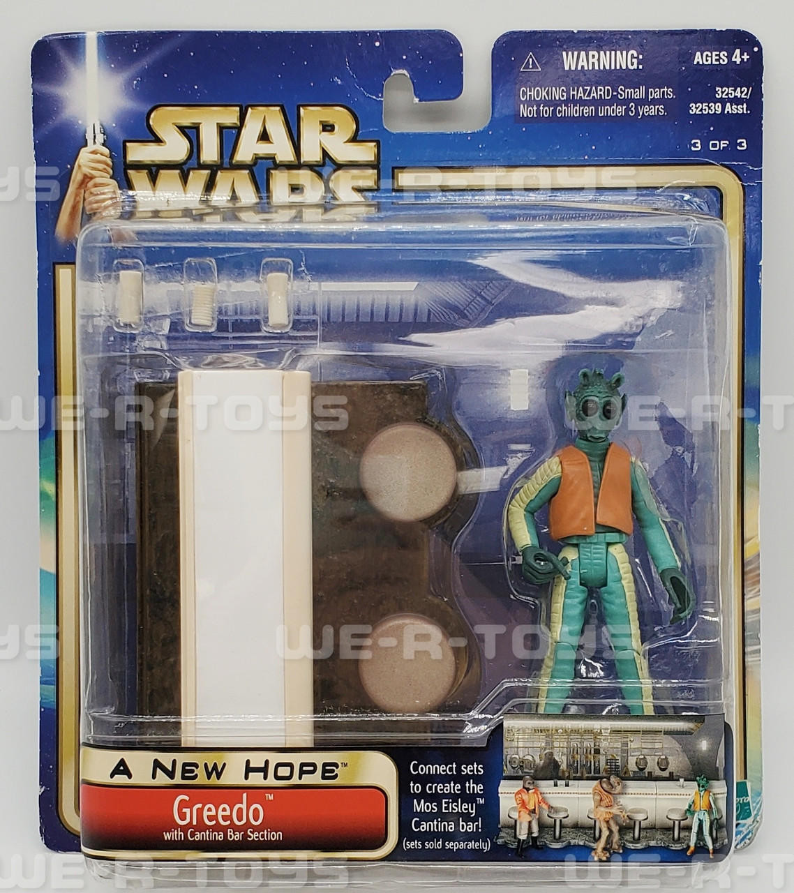 Star Wars A New Hope Greedo Action Figure Hasbro 2002 No. 32542 NRFB ...