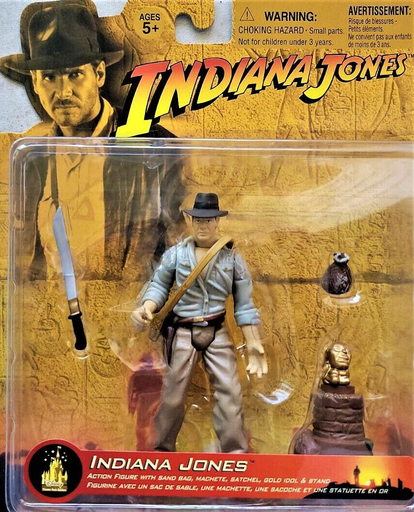 Indiana Jones Action Figure with Gold Idol Walt Disney Theme Park ...