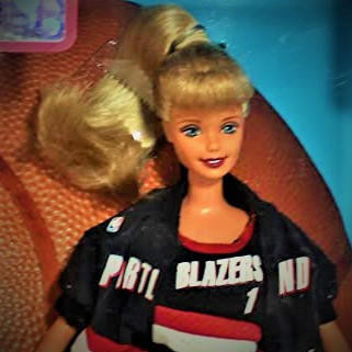 Portland Blazers NBA Barbie Doll 1998 Mattel #20720