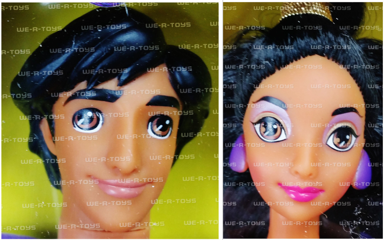 Disney's Aladdin Water Jewel Magic Aladdin & Jasmine Dolls Mattel 1993 ...