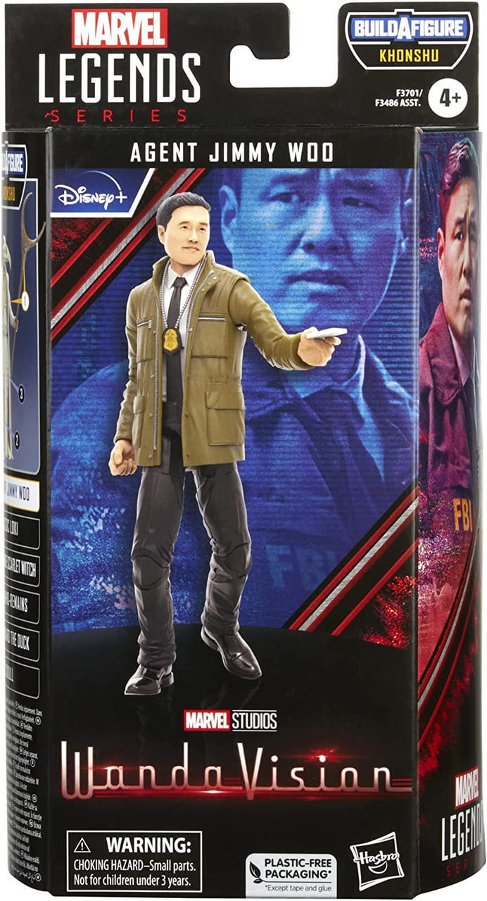 Marvel Legends Series MCU Disney+ Wandavision Agent Jimmy Woo 6" Action ...