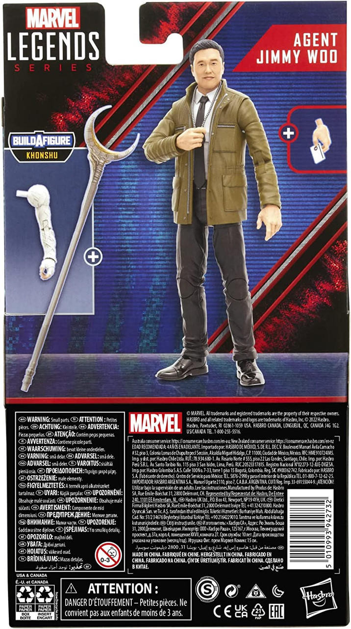 Marvel Legends Series MCU Disney+ Wandavision Agent Jimmy Woo 6" Action ...