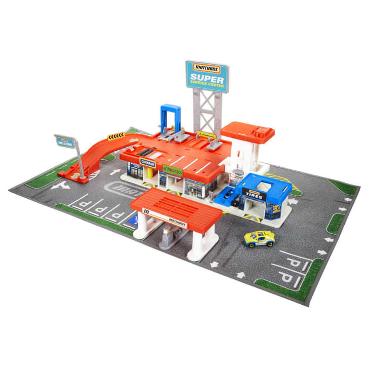 Matchbox Super Service Center Playset With 1 Die-Cast Car - We-R-Toys