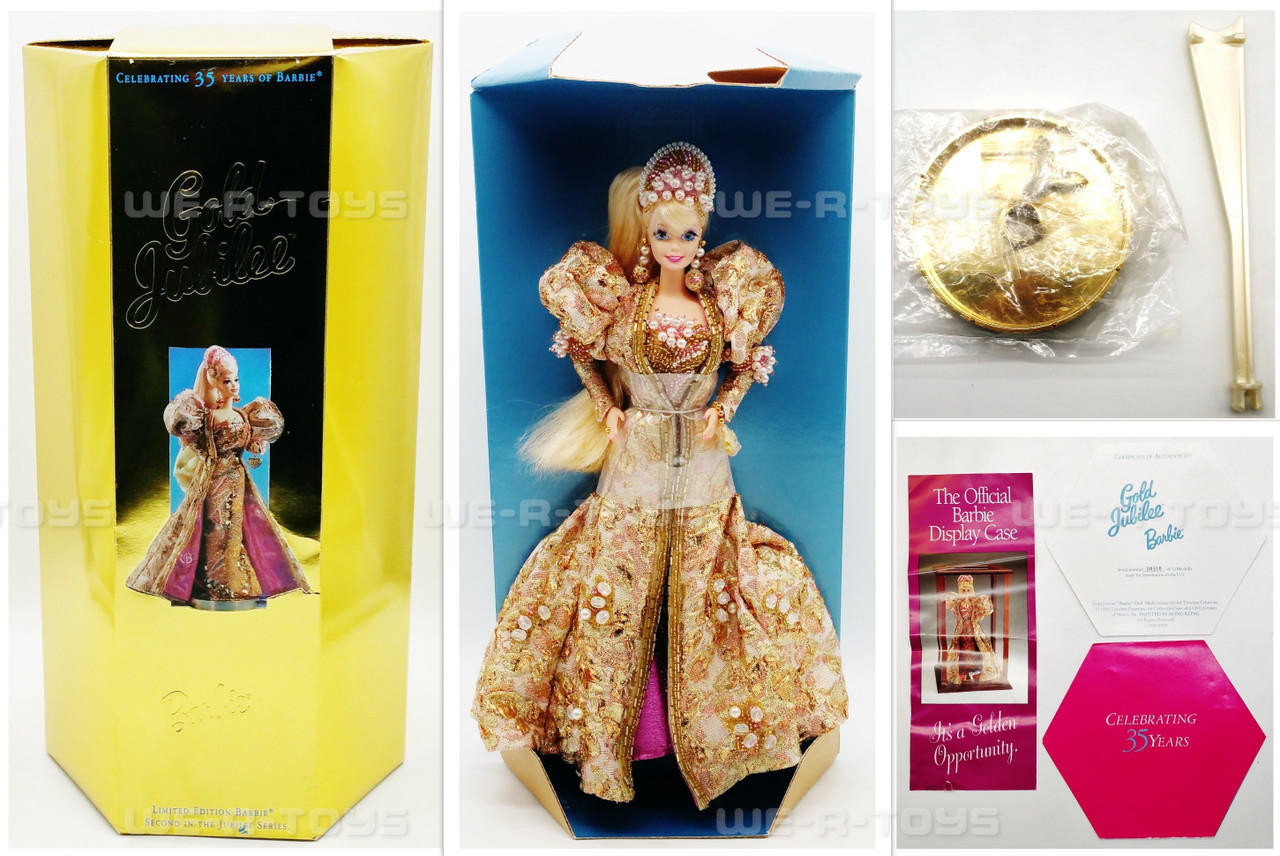 Barbie Gold Jubilee Doll 35th Anniversary 1994 Mattel No. 12009 USED ...