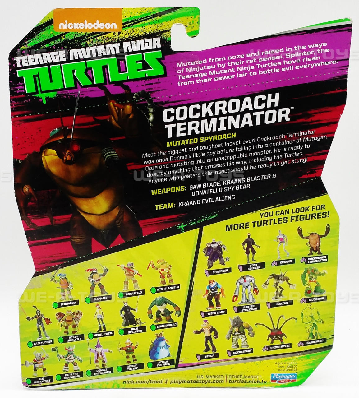 Nickelodeon Teenage Mutant Ninja Turtles Cockroach Terminator Figure ...