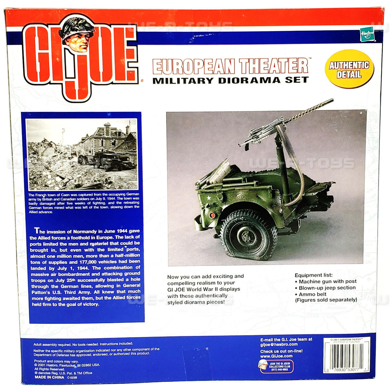 GI Joe European Theater Military Diorama Set Hasbro 2001 #53077 NEW ...