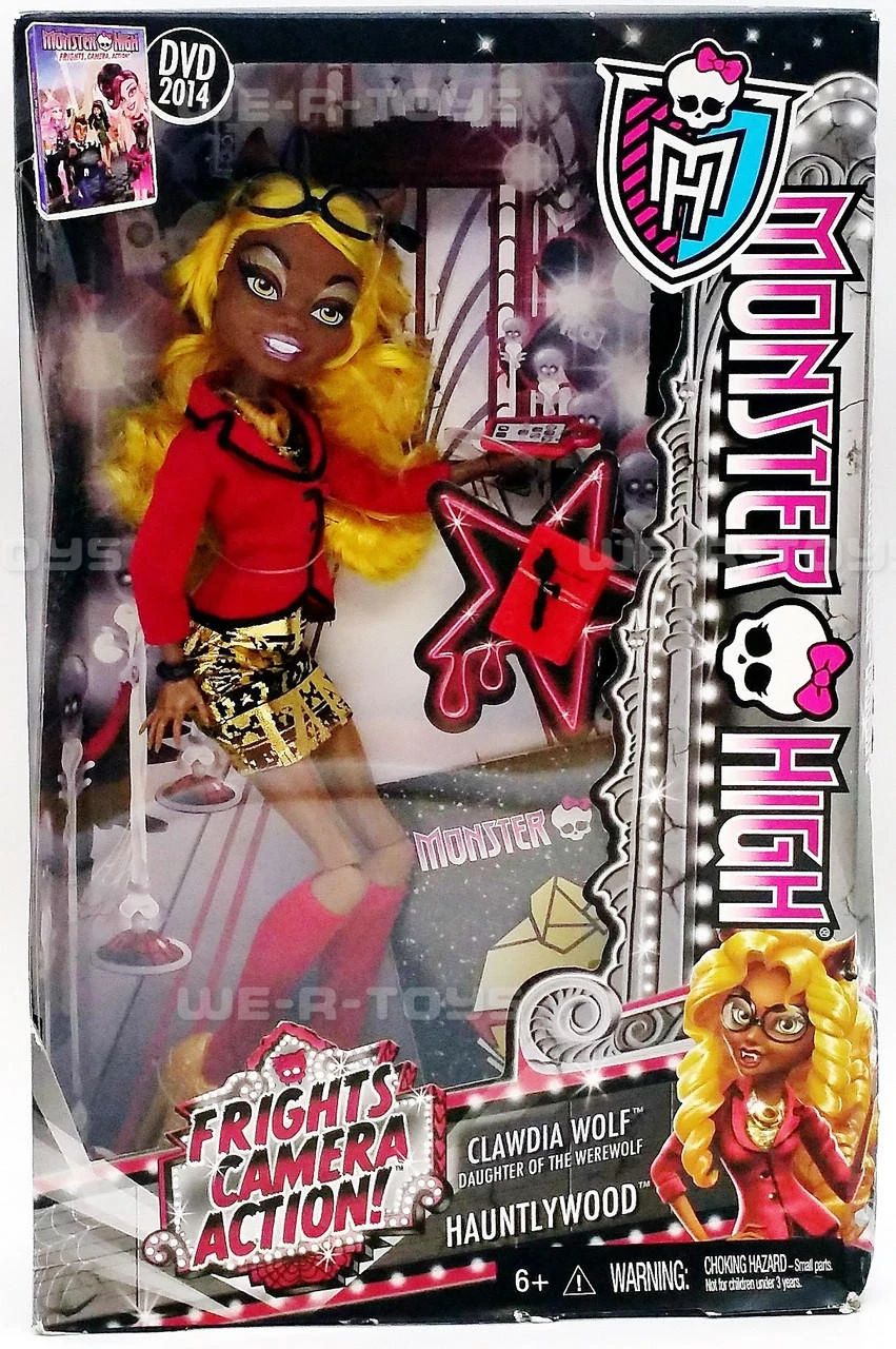Monster High Frights, Camera, Action! Clawdia Wolf Doll 2013 Mattel # ...
