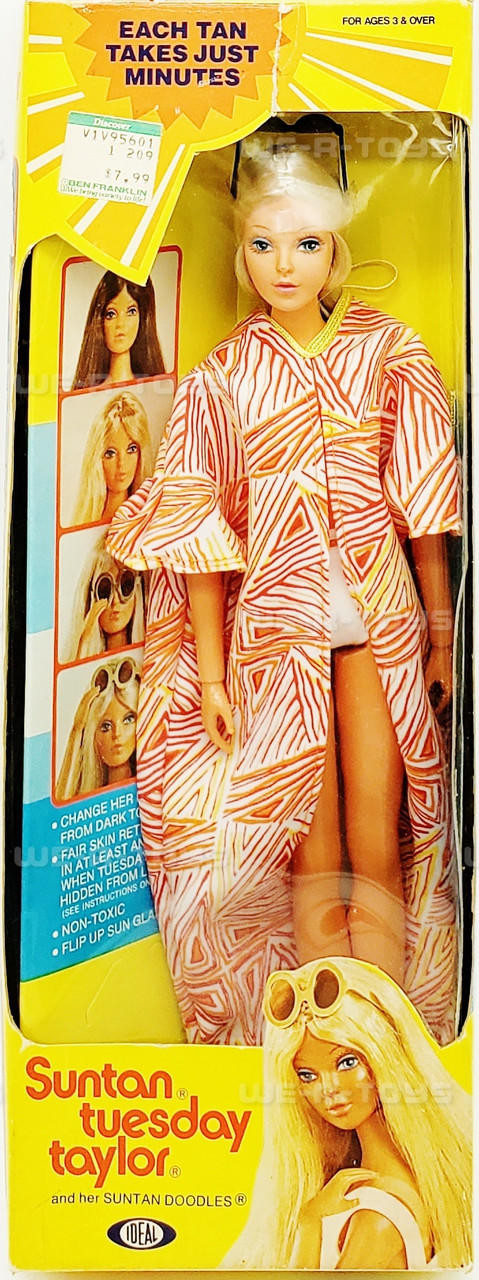 Suntan Tuesday Taylor and Her Suntan Doodles Doll Ideal 1977 NEW - We-R ...