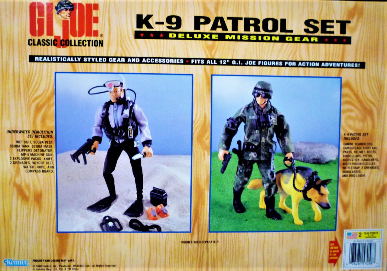 GI Joe Classic Collection K-9 Patrol Set Deluxe Mission Gear 1998 ...