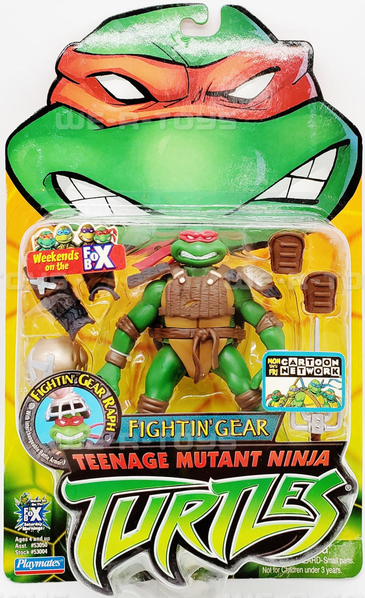Tmnt Fightin Gear Raphael Action Figure Playmates 2003 53004 New We