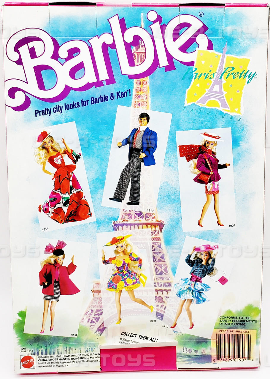 Barbie Paris Pretty Fashions Mattel 1988 #1907 NEW - We-R-Toys