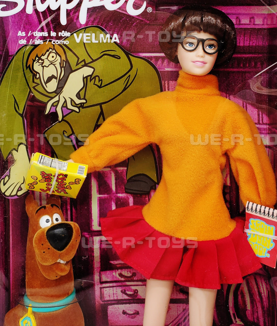Barbie Scooby-Doo Skipper as Velma Doll Plus Scooby 2002 Mattel #B3282 ...