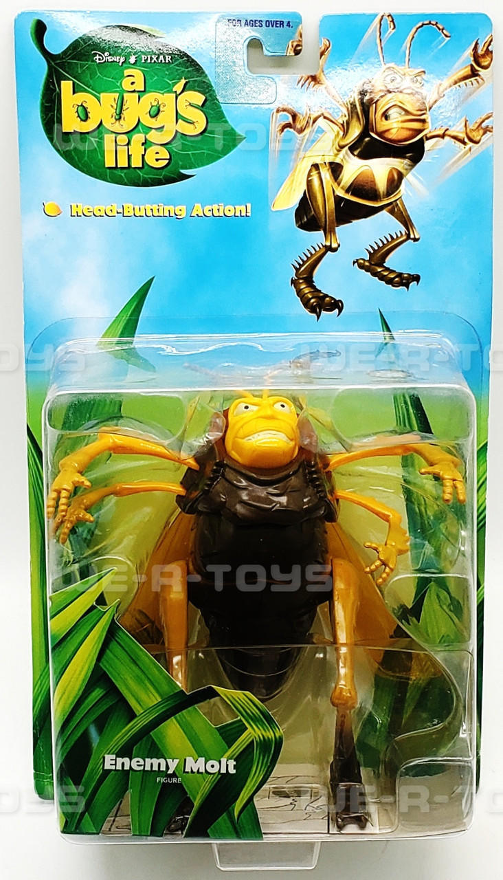 Disney Pixar A Bug's Life Enemy Molt Action Figures Mattel 1998 No ...