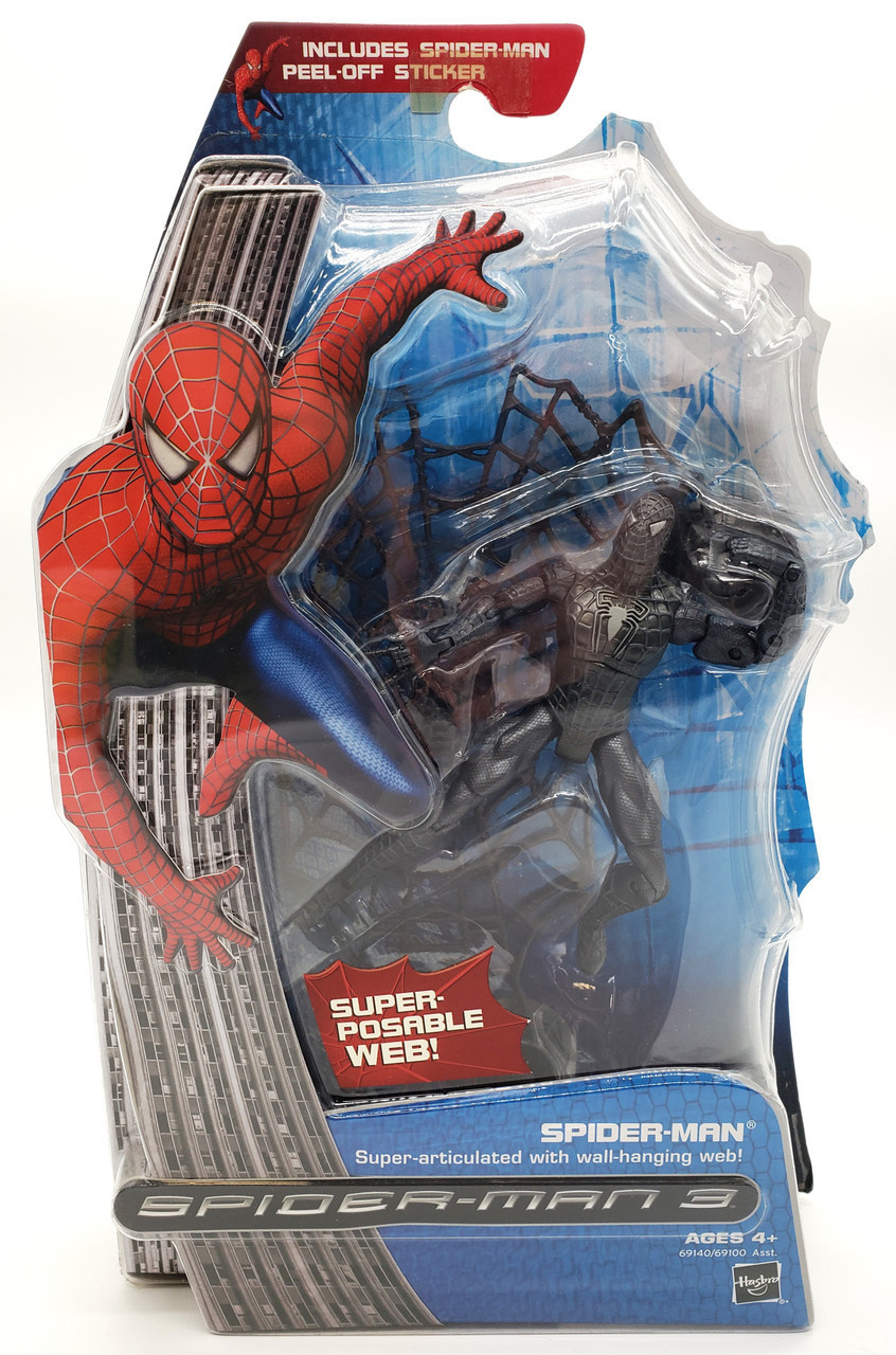 Marvel Spider-Man 3 Super-Posable Web Symbiote Spider-Man Action Figure ...