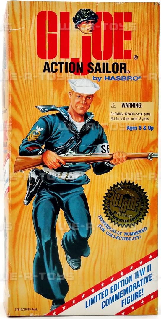 GI Joe Action Sailor WWII 50th Anniversary Commemorative Figure 1995 ...