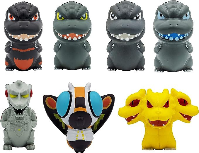 Surreal Entertainment Godzilla Smashies 12-Piece Stress Doll Display ...