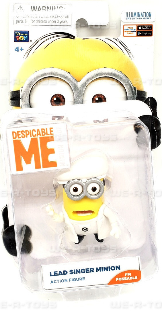 Despicable Me Minion Made Lead Singer Minion Action Figure Thinkway ...