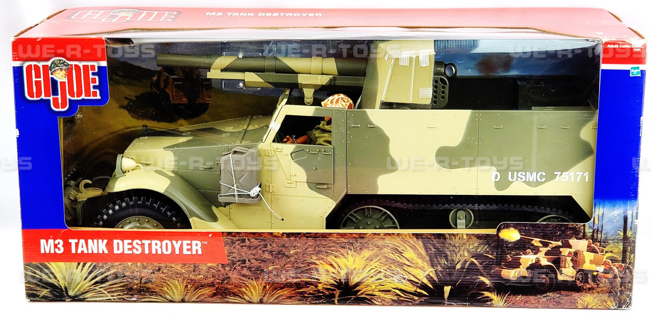 G.I. Joe WWII M3 Tank Destroyer Vehicle 2001 Hasbro 81667 NRFB - We-R-Toys