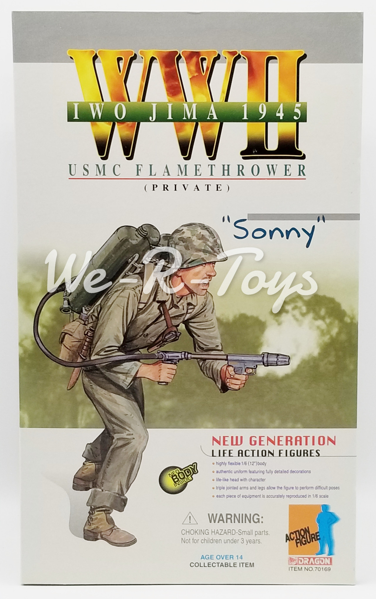 Sonny Burns USMC Flamethrower, Iwo Jima 1945 (Private) - We-R-Toys