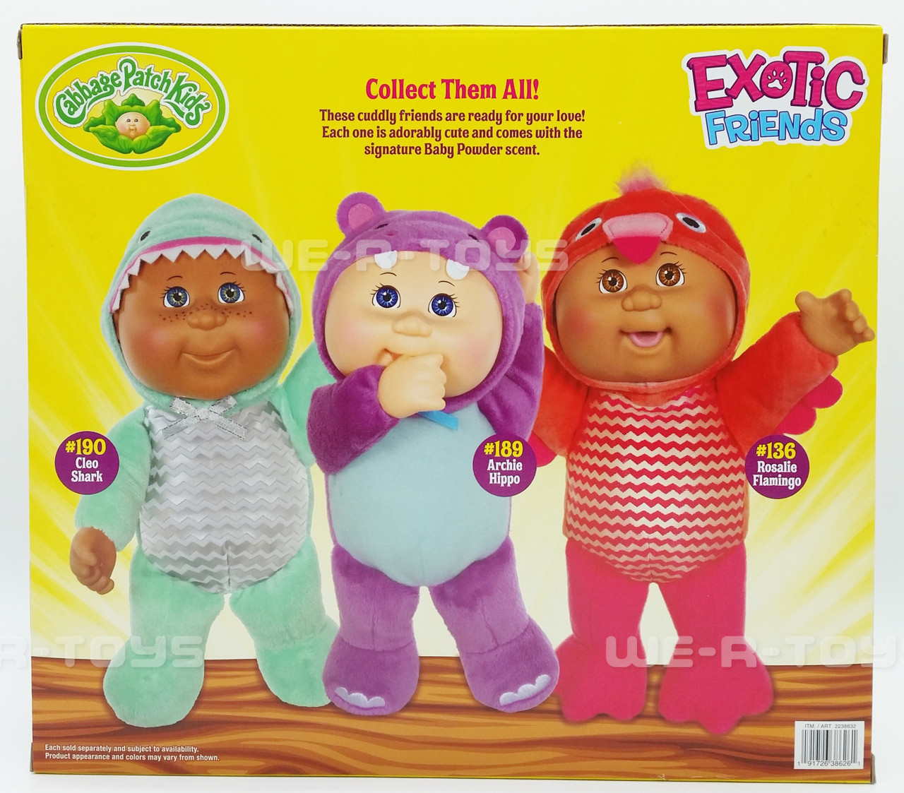 Cabbage Patch Kids Exotic Friends Collectible Cuties Cleo Archie ...