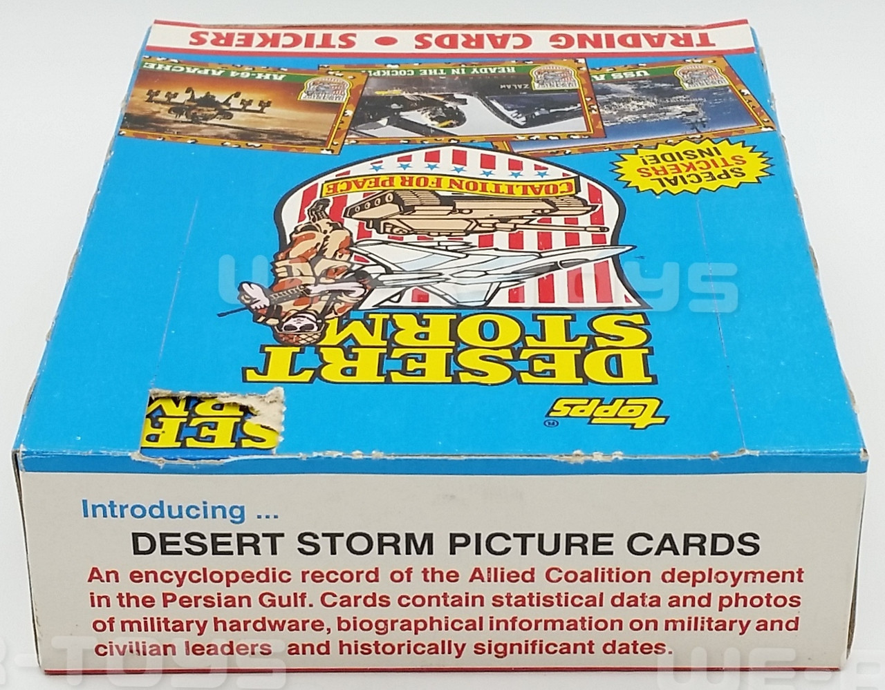 1991 Topps Desert Storm Wax Box 36 Packs with Stickers FREE SHIPPING ...