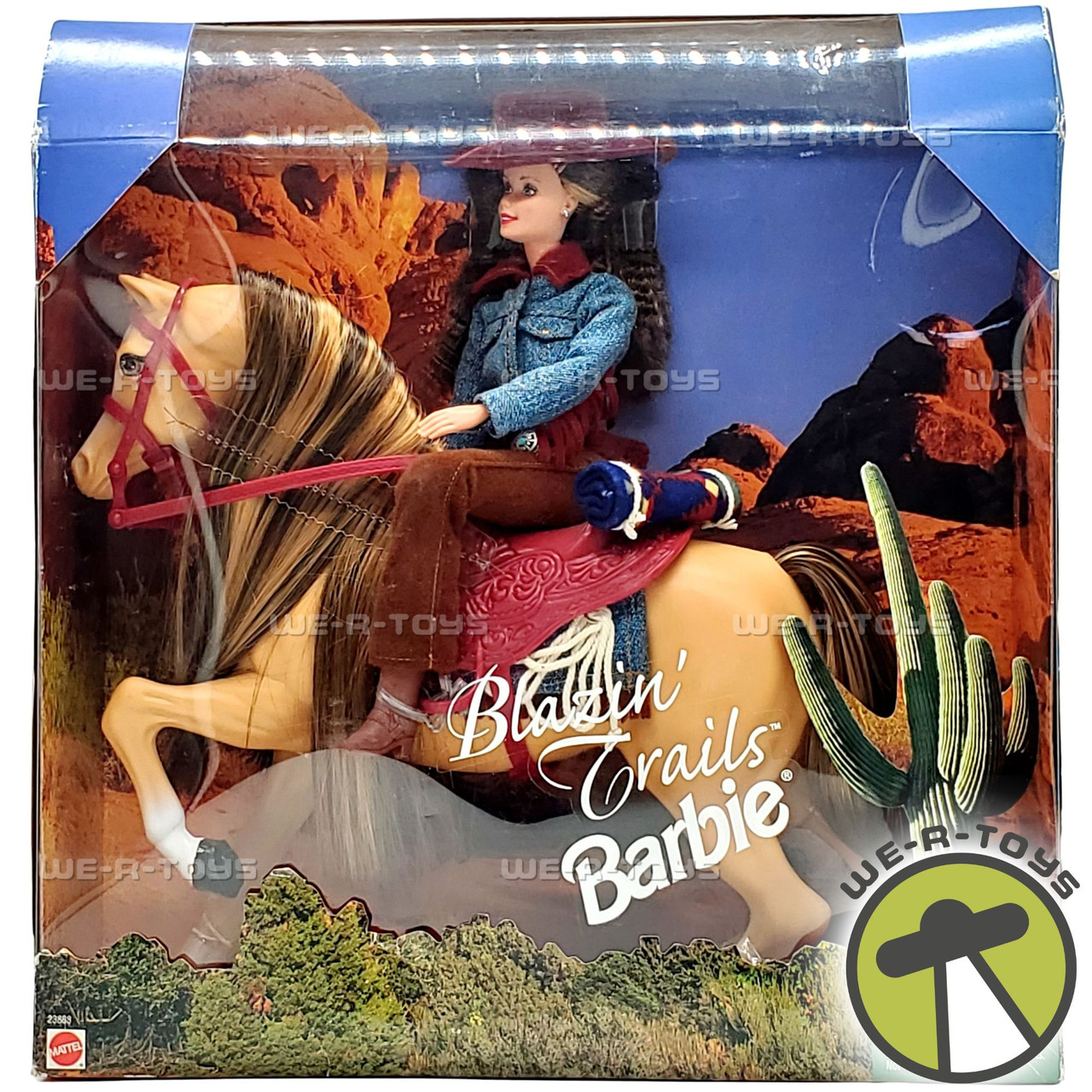 Blazin' Trails Barbie Doll with Horse 1991 Mattel 23888 - We-R-Toys