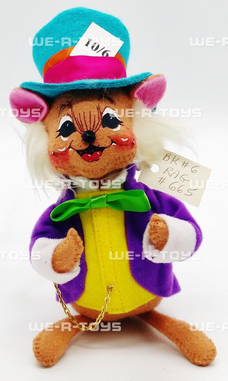 Annalee Mobilitee Storybook Mice 2006 Mad Hatter 8" Wired Doll No ...