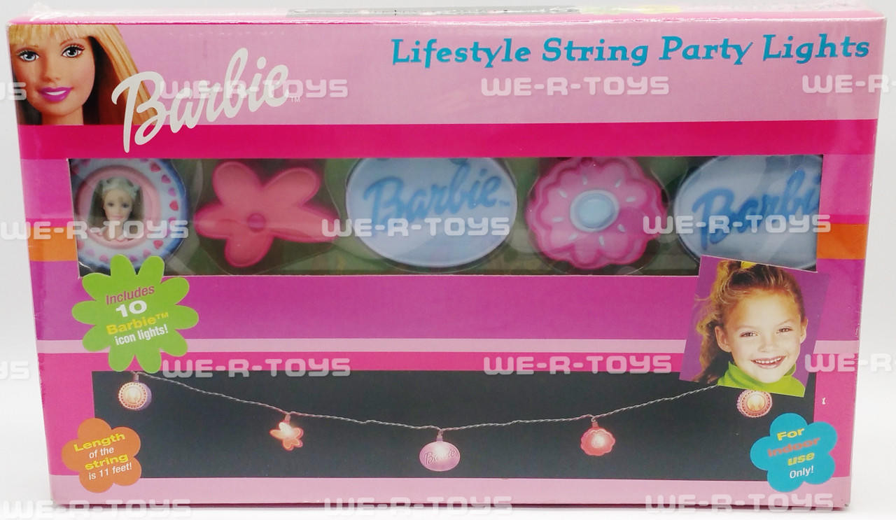 Barbie Lifestyle String Party Lights Indoor Only Toy Island 2003 No ...