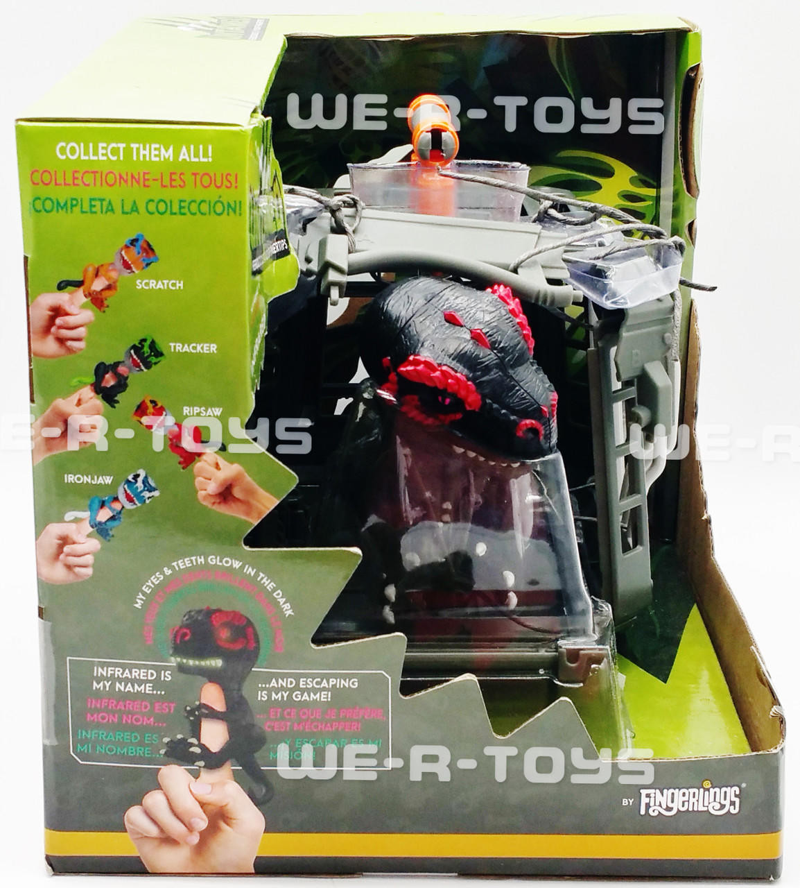 Untamed By Fingerlings Jailbreak Playset with Exclusive T Rex Infrared 2018 NRFB We R Toys