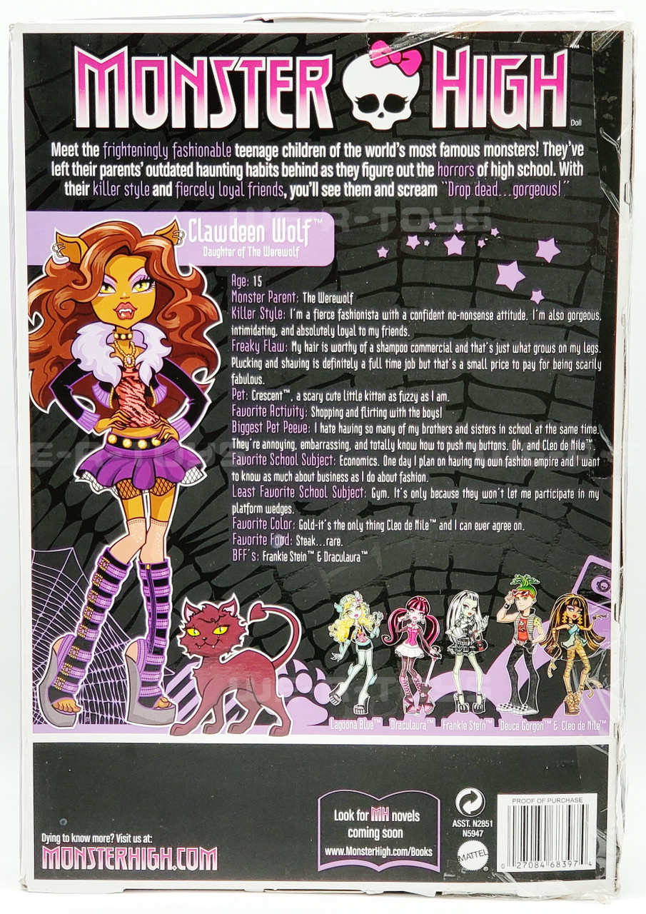 discounted stores Monster High First Wave Clawdeen 2009 Doll RESERVED