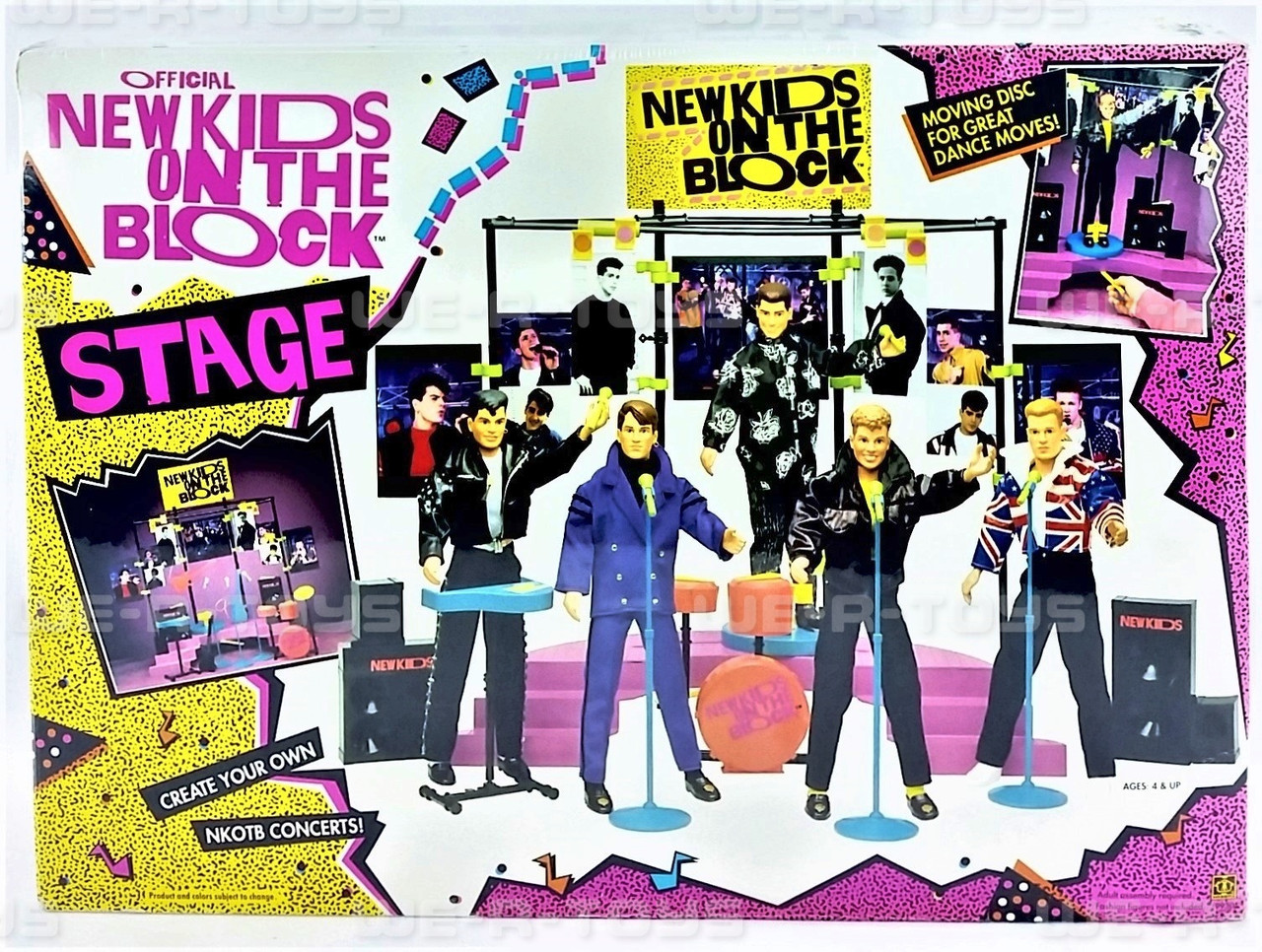 Official New Kids On The Block Stage Playset 1990 Hasbro # 9930 Factory ...