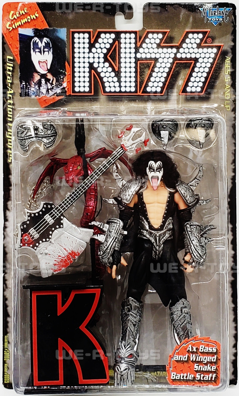 KISS Gene Simmons The Demon Ultra-Action Figure Letter Version 1997 NEW ...